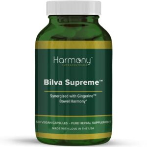 Bilva Supreme - Synergized with Gingerine - Harmony Nutraceuticals Ayurvedic Medicine to Support Healthy Digestive System - 120 Vegan Capsules