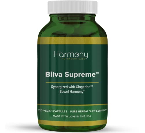 Bilva Supreme - Synergized with Gingerine - Harmony Nutraceuticals Ayurvedic Medicine to Support Healthy Digestive System - 120 Vegan Capsules