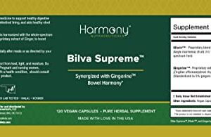 Bilva Supreme - Synergized with Gingerine - Harmony Nutraceuticals Ayurvedic Medicine to Support Healthy Digestive System - 120 Vegan Capsules