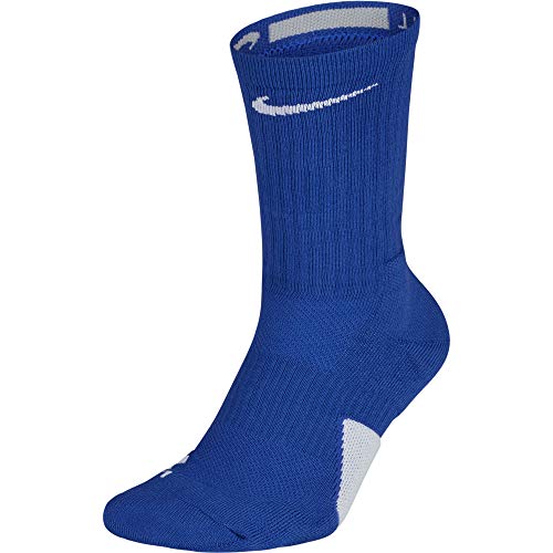 NIKE Elite Basketball Crew Socks (Game Royal/White, X-Large)