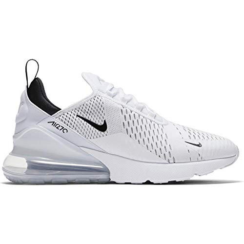 Nike Men's Air Max 270 Sneaker, White White Black White 100, 10