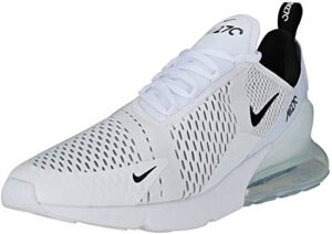 nike men's air max 270 shoes, black/white, 8.5