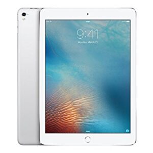 iPad Pro 9.7-inch (32GB, Wi-Fi + Cellular, Silver) 2016 Model (Renewed)