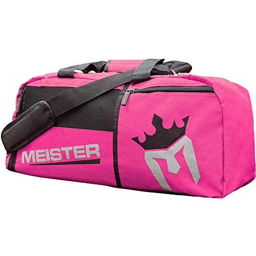 Meister Vented Convertible Duffel/Backpack Gym Bag - Ideal Carry-On - Pink 26" x 12" x 12"