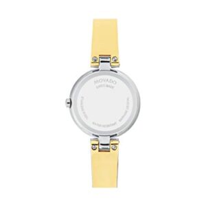 Movado Women's Aleena Two-Tone Watch with a Concave Dot Museum Dial, Gold/Silver (Model 607150)