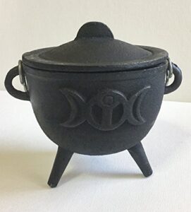 kheops international cast iron cauldron triple moon