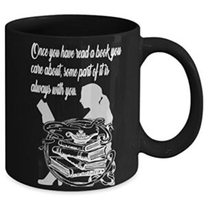 Book Lover Mug (Black) Once You Have Read A Book..., With Image Bookworm Gift, Novelty Gifts, Ceramic Coffee Cup By Vitazi Kitchenware (11 Ounces)