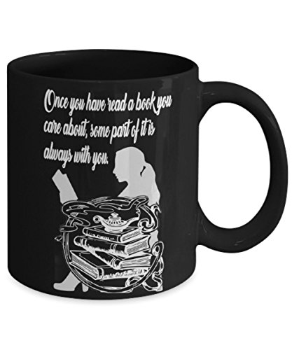 Book Lover Mug (Black) Once You Have Read A Book..., With Image Bookworm Gift, Novelty Gifts, Ceramic Coffee Cup By Vitazi Kitchenware (11 Ounces)