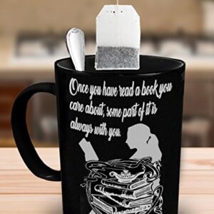 Book Lover Mug (Black) Once You Have Read A Book..., With Image Bookworm Gift, Novelty Gifts, Ceramic Coffee Cup By Vitazi Kitchenware (11 Ounces)