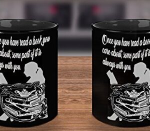 Book Lover Mug (Black) Once You Have Read A Book..., With Image Bookworm Gift, Novelty Gifts, Ceramic Coffee Cup By Vitazi Kitchenware (11 Ounces)