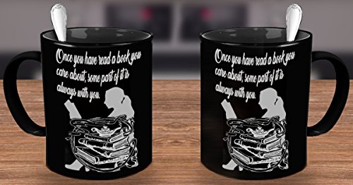 Book Lover Mug (Black) Once You Have Read A Book..., With Image Bookworm Gift, Novelty Gifts, Ceramic Coffee Cup By Vitazi Kitchenware (11 Ounces)