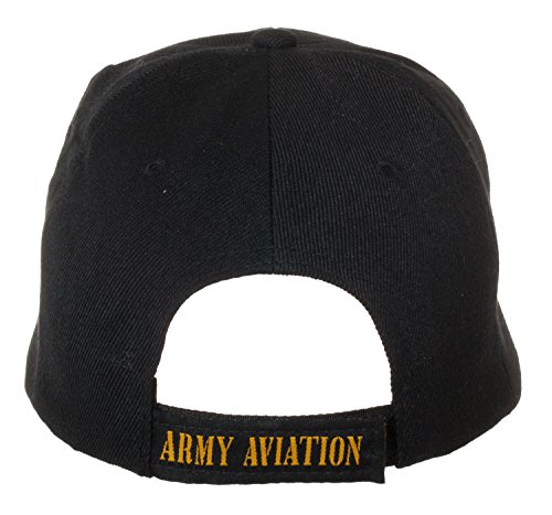 Artisan Owl Officially Licensed US Army Aviation Embroidered Black Baseball Cap