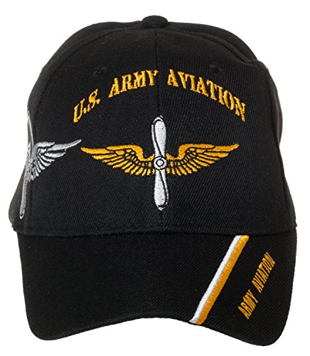 Artisan Owl Officially Licensed US Army Aviation Embroidered Black Baseball Cap