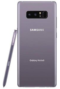 samsung galaxy note 8, 64gb, orchid gray - fully unlocked (renewed)