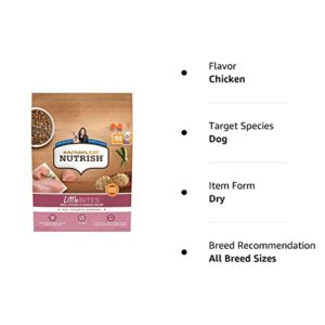 Rachael Ray Nutrish Little Bites Dry Dog Food, Chicken & Veggies Recipe for Small Breeds, 6 Pounds