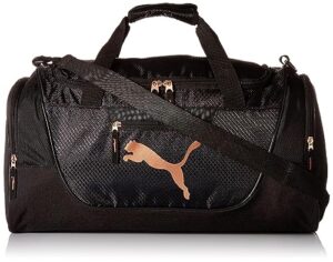 puma womens evercat candidate duffel bags, black/rose gold, one size us