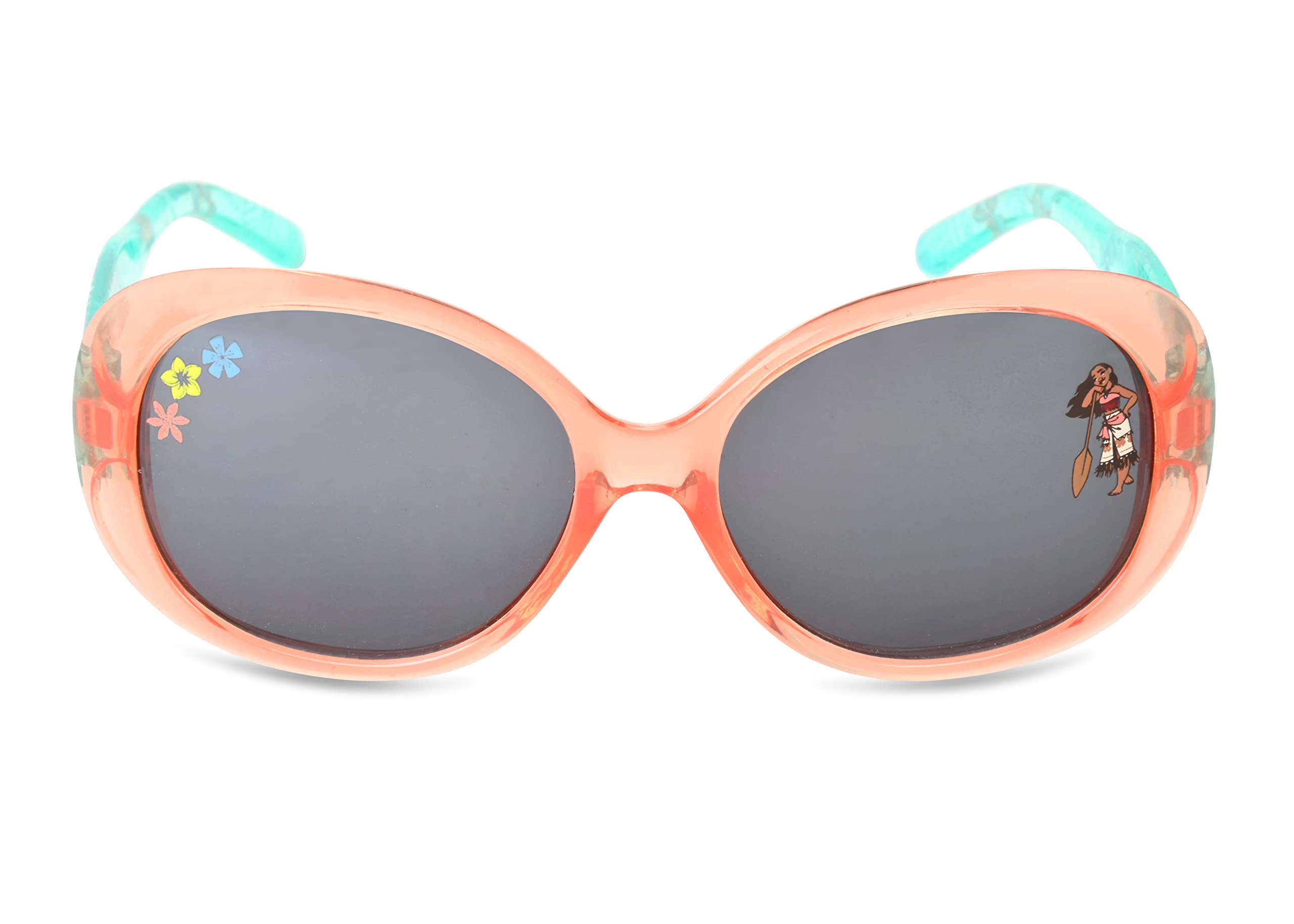 Disney Moana Girls Sunglasses For Kids with Matching Glasses Case and UV Protection for Toddlers (One Size, Moana)