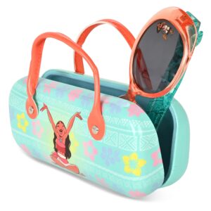 Disney Moana Girls Sunglasses For Kids with Matching Glasses Case and UV Protection for Toddlers (One Size, Moana)