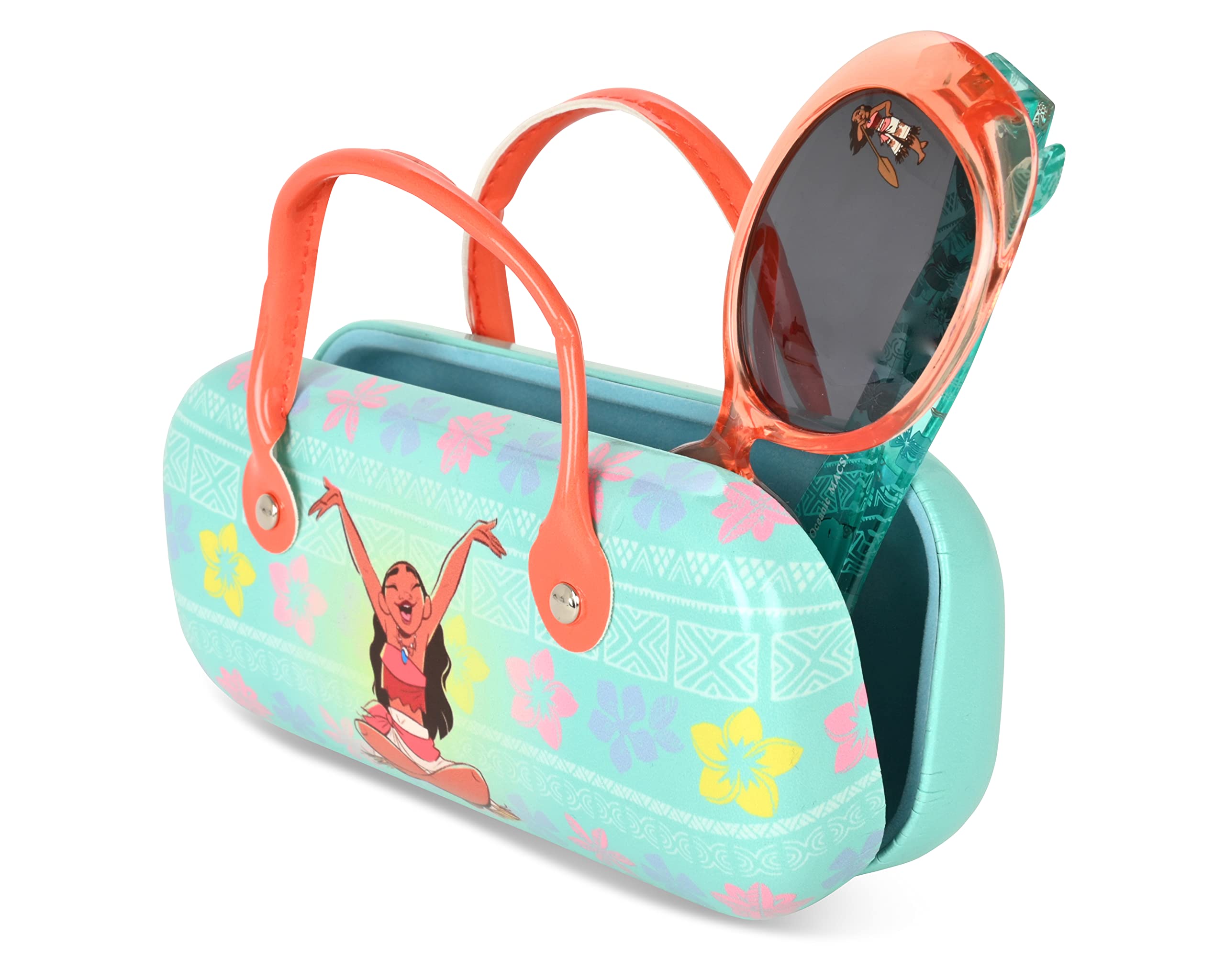 Disney Moana Girls Sunglasses For Kids with Matching Glasses Case and UV Protection for Toddlers (One Size, Moana)