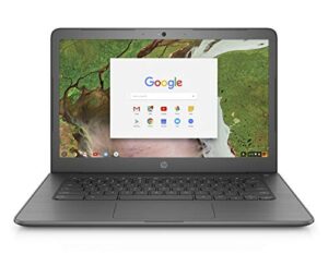 hp chromebook 14-inch -laptop -with 180-degree -hinge, intel celeron n3350 -processor, 4 gb -ram, 16 gb emmc storage, chrome os (14-ca020nr, gray)