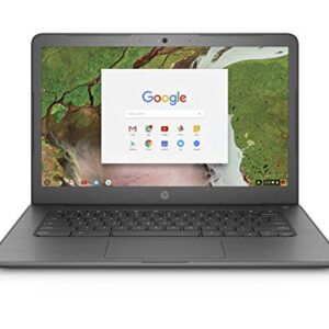 HP Chromebook 14-inch -Laptop -with 180-Degree -Hinge, Intel Celeron N3350 -Processor, 4 GB -RAM, 16 GB eMMC Storage, Chrome OS (14-ca020nr, Gray)