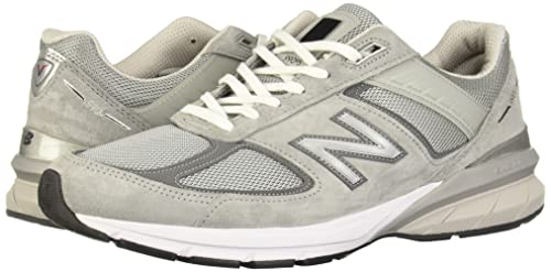 New Balance Men's Made in US 990 V5 Sneaker, Grey/Castlerock, 9.5