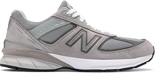 New Balance Men's Made in US 990 V5 Sneaker, Grey/Castlerock, 9.5