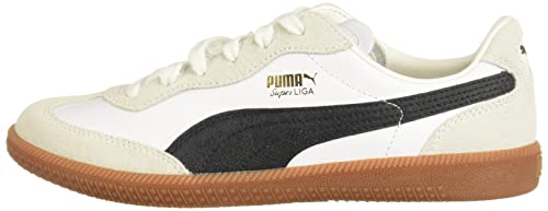 PUMA mens Super Liga Og Sneaker, Puma White-puma Black-puma Team Gold, 13 US