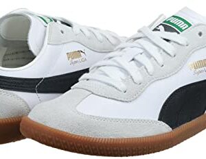 PUMA mens Super Liga Og Sneaker, Puma White-puma Black-puma Team Gold, 13 US