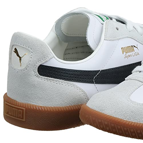 PUMA mens Super Liga Og Sneaker, Puma White-puma Black-puma Team Gold, 13 US