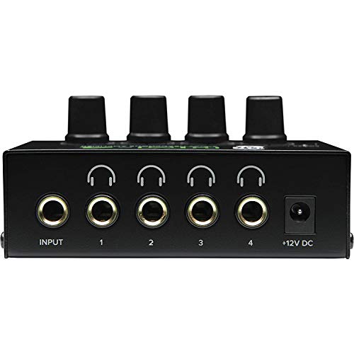 Mackie HM Series, 4-Way Headphone Amplifier Mixer Accessory 1-ch x 4 Headphones (HM-4)