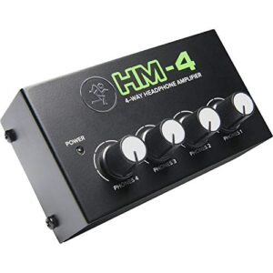 mackie hm series, 4-way headphone amplifier mixer accessory 1-ch x 4 headphones (hm-4)