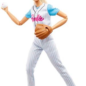 Barbie Ultra-Flexible Baseball Doll with Mitt