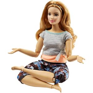 Barbie Made to Move Dolls with 22 Joints and Yoga Clothes, Floral, Pleach