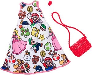 barbie super mario fashion, white