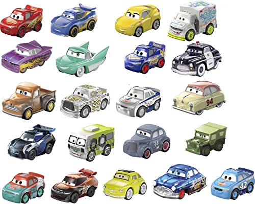 Mattel Disney Cars Toys Mini Racers 21-Pack of Collectible Die-Cast Toy Cars & Trucks Inspired by Movie Characters (Amazon Exclusive)