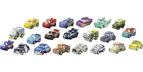 Mattel Disney Cars Toys Mini Racers 21-Pack of Collectible Die-Cast Toy Cars & Trucks Inspired by Movie Characters (Amazon Exclusive)