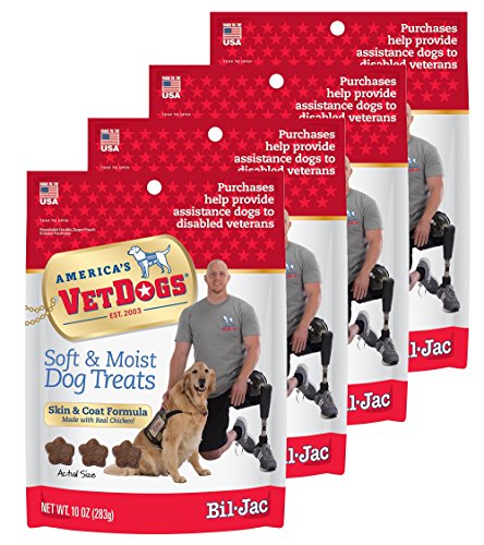 Bil-Jac 840235168638 Vet Dogs Skin & Coat Soft Treats (4 Pack), 10 oz