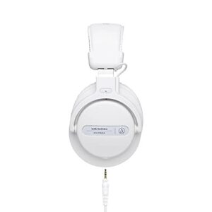 Audio-Technica ATH-PRO5XWH Professional Closed-Back Dynamic Over-Ear DJ Monitor Headphones, White