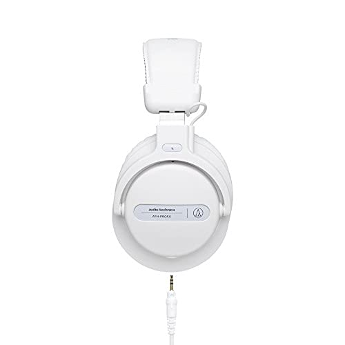 Audio-Technica ATH-PRO5XWH Professional Closed-Back Dynamic Over-Ear DJ Monitor Headphones, White