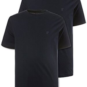 JP 1880 Menswear Big & Tall Plus Size L-8XL 2-Pack Basic Short Sleeve Tees Dark Navy 8XL 702637 70