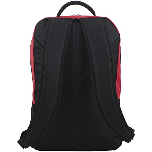 FUEL Escape Travel Backpack, Durable Camping or Hiking Backpack, Black/Red Rover