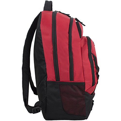 FUEL Escape Travel Backpack, Durable Camping or Hiking Backpack, Black/Red Rover