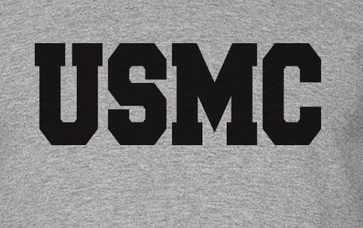 eMarinepx USMC Crew Neck Sweatshirt Grey. Made in USA. Officially Licensed with the United States Marine Corps