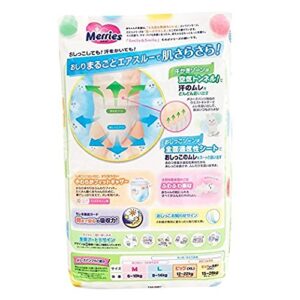 Diapers - Japanese Tapes - Import Diapers Merries Smooth Air-Through - 82 Pieces - S 8-17 lbs - Comfortable Fit - Prevents Leakage from The Sides - Less Pressure On Your Baby's Tummy