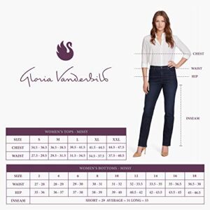 Gloria Vanderbilt Women's Amanda Classic High Rise Tapered Jean, Callisto, 8 Petite Short