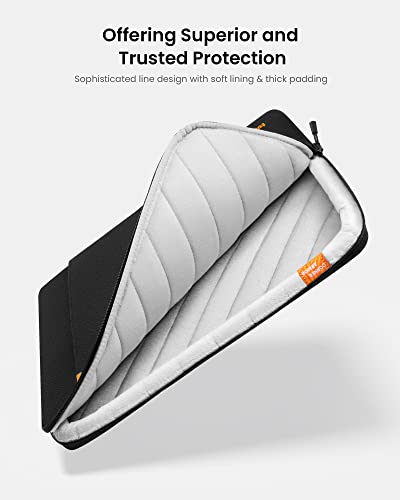 tomtoc 360° Protective Laptop Sleeve for 15 inch Surface Book 3/2, 16-inch MacBook Pro, 15 ASUS Zenbook VivoBook, Lenovo IdeaPad 500 Series, ThinkPad X1 Extreme Gen 3 15, Water-Resistant Accessory Bag