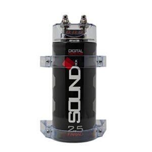 SoundBox SCAP2D, 2.5 Farad Digital Capacitor for Car Audio - 2500 Watts