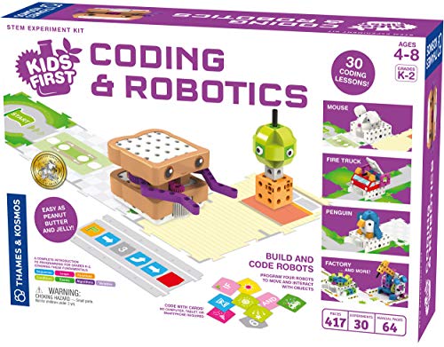 Kids First Coding & Robotics | No App Needed | Grades K-2 | Intro To Sequences, Loops, Functions, Conditions, Events, Algorithms, Variables | Parents’ Choice Gold Award Winner | by Thames & Kosmos