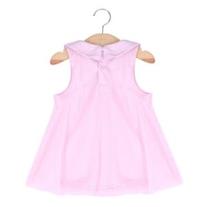 WZSYGDTC 0-24 Months Baby Party Dress Infant Girls One-Piece Romper Jumpsuit (Pink, 12-18 Months)